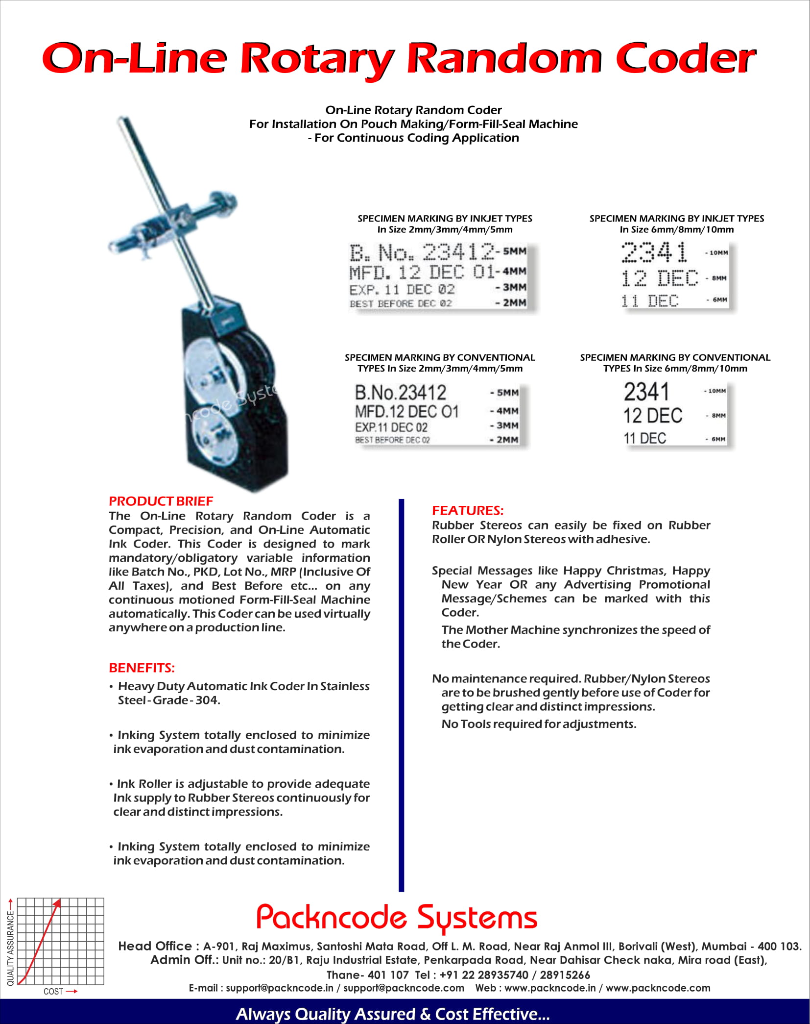 On-Line Rotary Random Coder